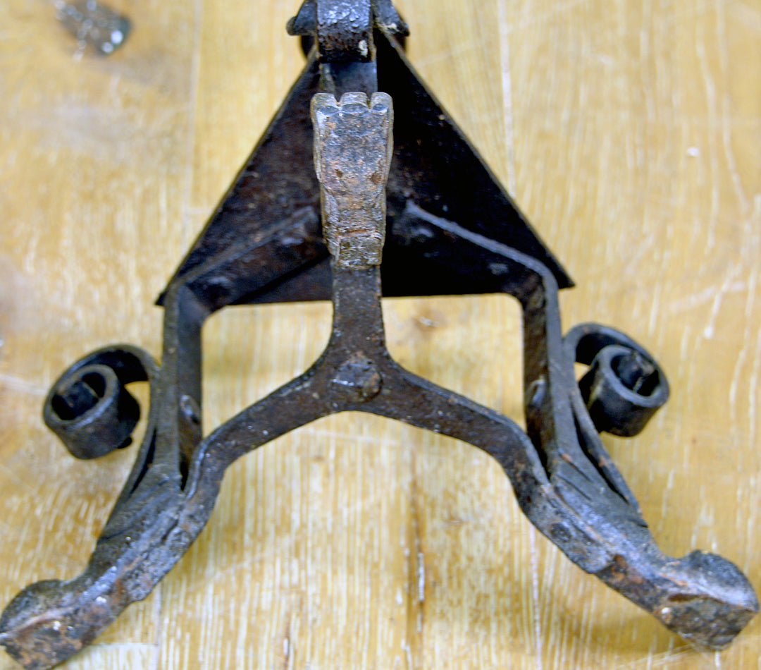 Medieval Forged Iron Torchere – Divers Gallery